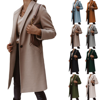 Autumn/winter women suit collar woolen coat jacket女毛呢大衣