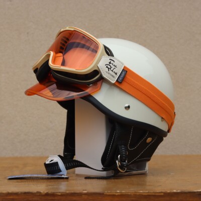 日式复古摩托车头盔半盔夏季