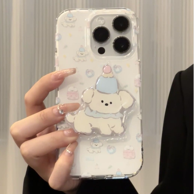 清新可爱狗狗适用于vivoy35手机壳y31s/y51s/y77/y100防摔x200x90x80x70高级感s20pro新款s19/s18/s17保护套