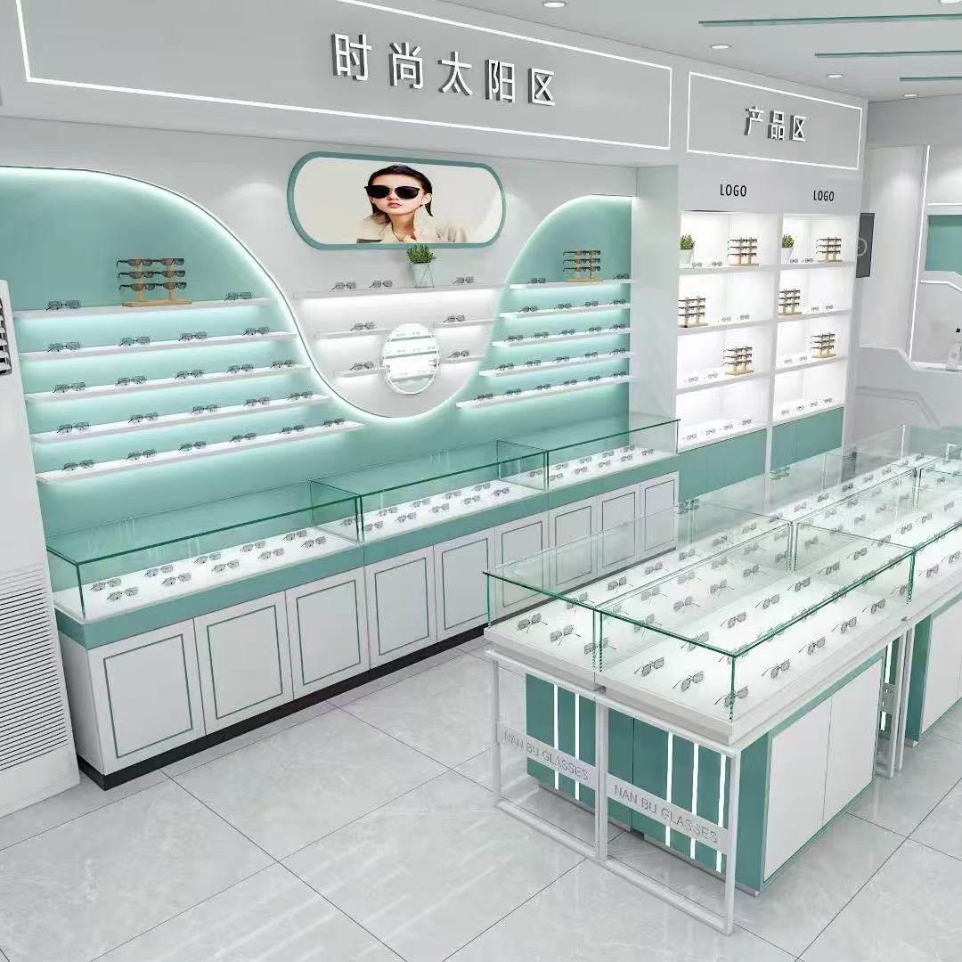 眼镜展示柜陈列架眼镜店展柜货架中岛柜矮柜墨镜展示架全店定制