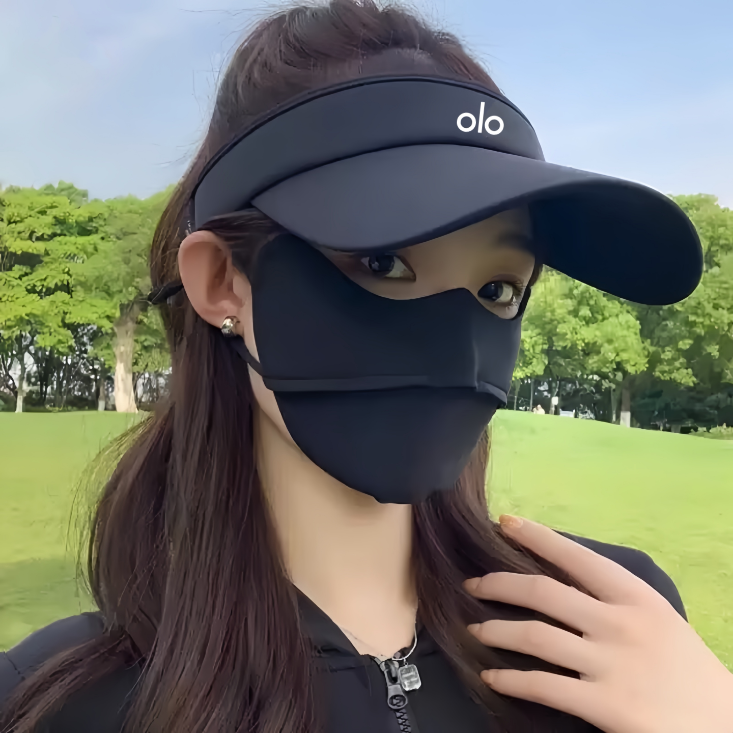 空顶帽女夏运动休闲透气太阳帽防晒网球帽遮阳防紫外线鸭舌帽子男