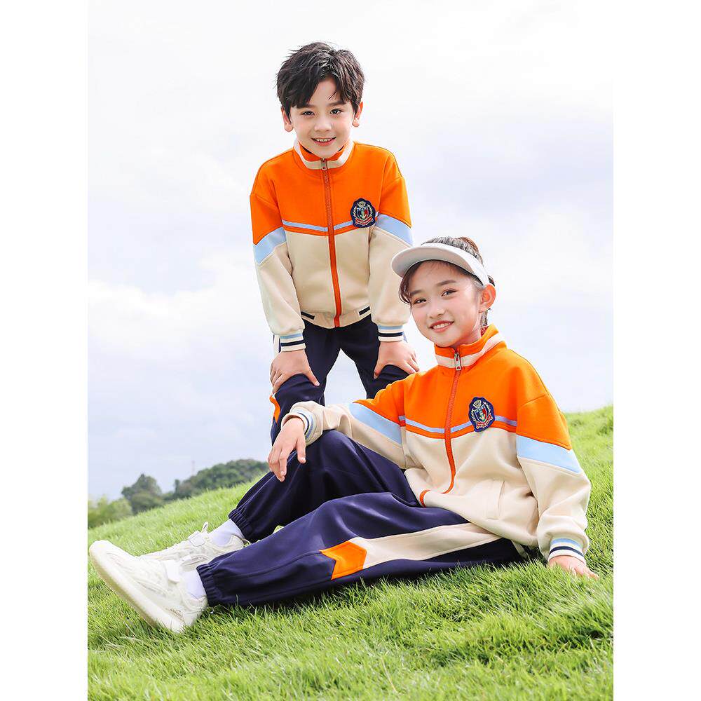 幼儿园园服春款小学生运动校服男女春秋季三件套夏季毕业表演班服