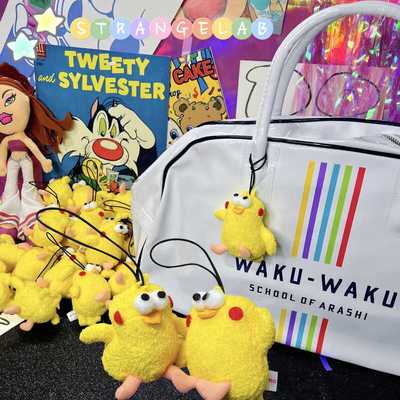 日本docomo鹦鹉兄弟脆皮鸡包挂件