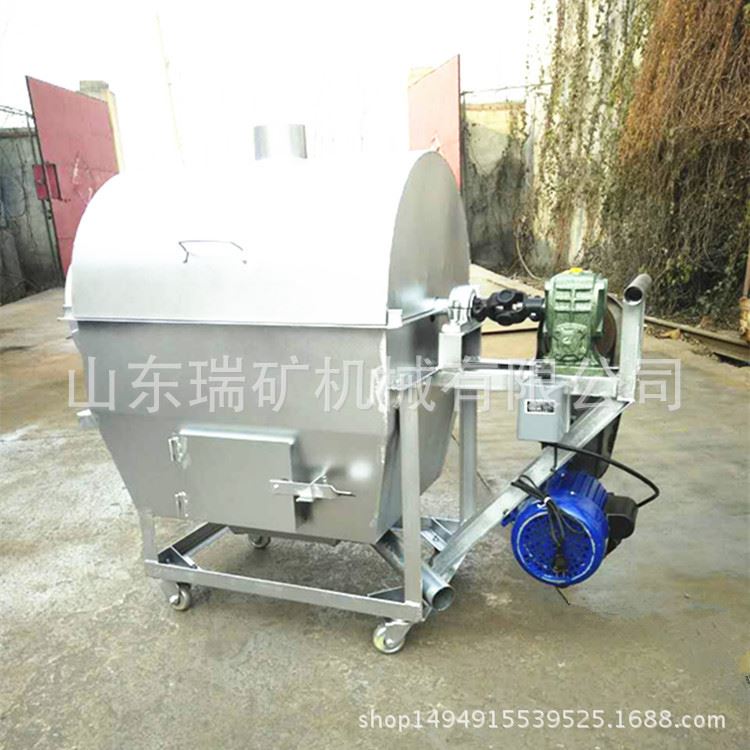 大型花生板栗瓜子炒货机 饲料滚筒干果自动翻炒机 食品炒锅机