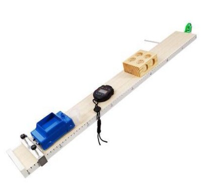 测量物体运动的平均速度 电子停表一端带有滑轮带有刻度的长木板小车金属片摩擦块一端带有挂钩木块实验