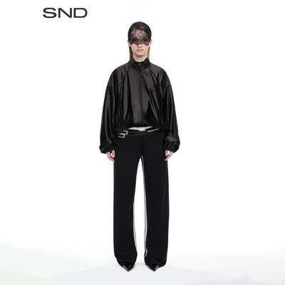 SNDSS26缎光大廓形运动夹克