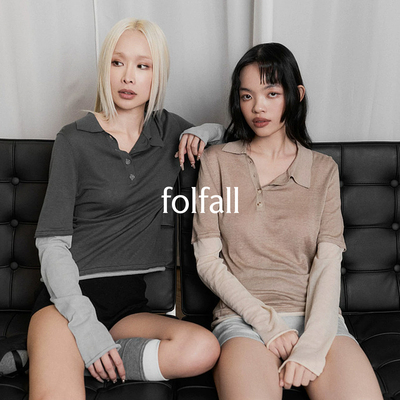 【FOLFALL 设计师品牌】SND SS26 亚麻混纺拼接不规则前襟上衣女