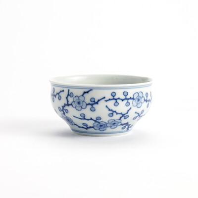 续真｜古法柴窑 景德镇手绘青冰梅出唇杯容量100cc高端陶瓷茶具
