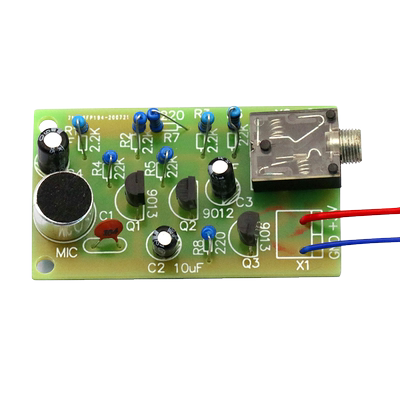 驻极体话筒多级放大器电子制作