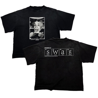 爱因斯坦美式重磅宽松短袖T恤