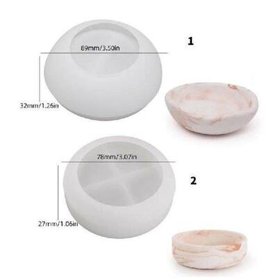 652F Silicone Mould Irregular Bowl Cup Molds Epoxy Resin