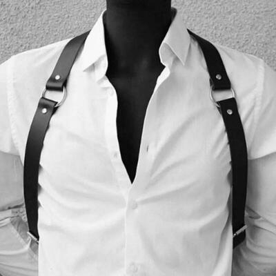 Male Lingerie Leather Back Harness Men Fetish Clothing Sexu