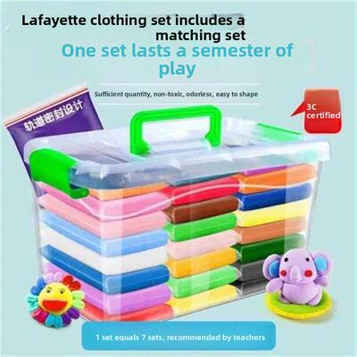 24pcs light clay polymer plasticine clay air dry playdough
