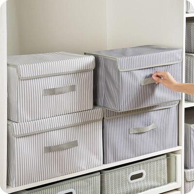 closet storage box fabric box folding clothes quilt packing