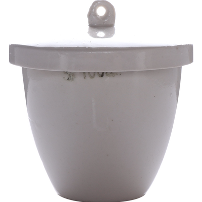 带盖陶瓷坩埚10 15 20 25 30 50 40 70 100 150 200 250 300 500ml中壁坩埚耐高温实验室陶瓷坩埚架