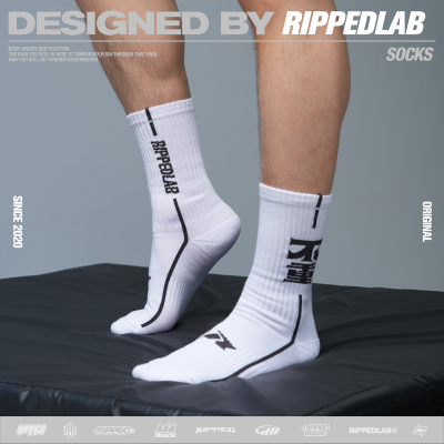 撕裂组织原创不重百搭中筒厚潮袜