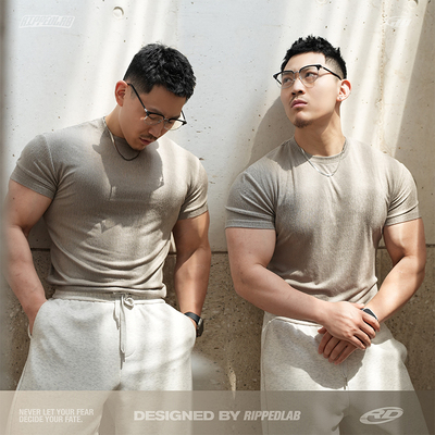 肌理老钱风显大收袖口超弹半袖夏