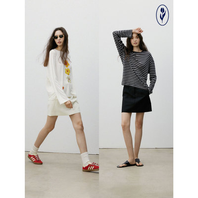 shyshy不易皱双口袋防走光短裙