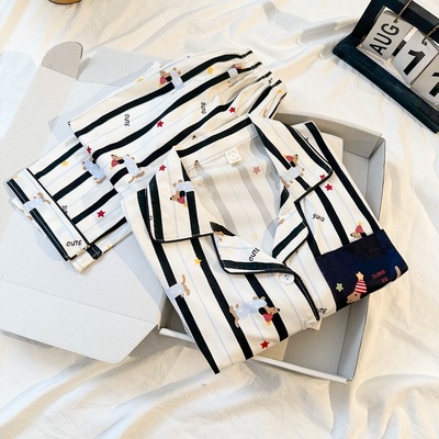 2026新款儿童睡衣男童春秋季纯棉长袖大童小男孩青少年秋款家居服