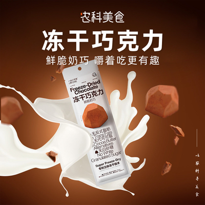 一块小宇宙冻干巧克力可可牛奶榛果味鲜脆奶巧圣诞送礼追剧零食