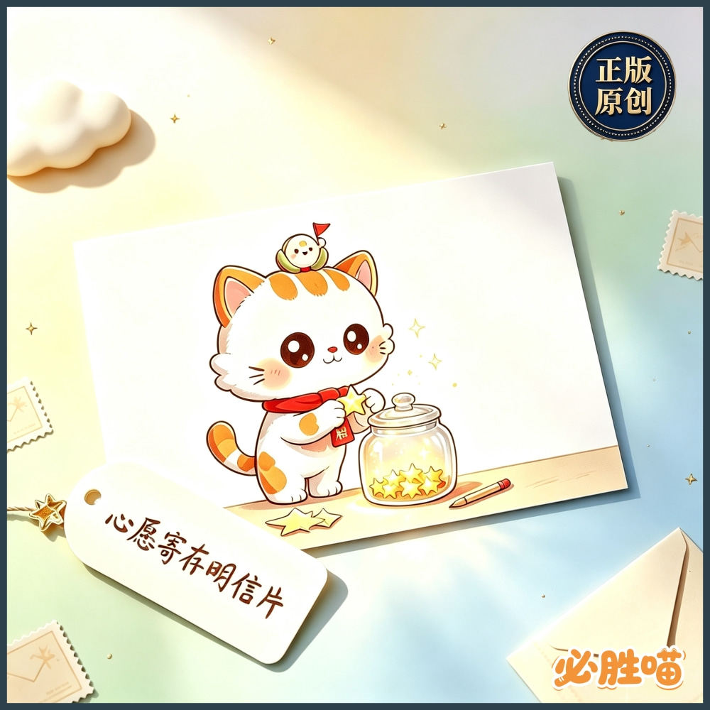 【定制】心愿寄存明信片（带福利）-必胜喵文化