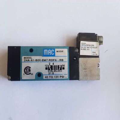 （议价）正品MAC电磁阀24A-A1-B00-EM7-RDFA-1RB/181B-A14BAA
