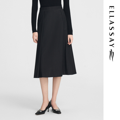ELLASSAY歌力思秋季新款简约气质百搭半身裙女EWE354Q01300