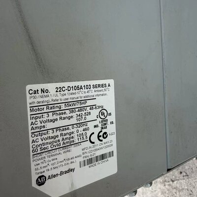 议价Allen-Bradley变频器22P-D105A10322P-D075A10322P-D142A103