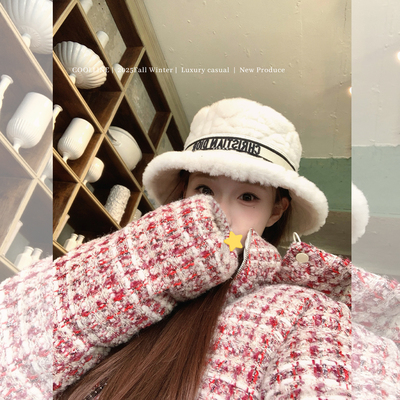 COOLLINE林子熙红色细闪羽绒服