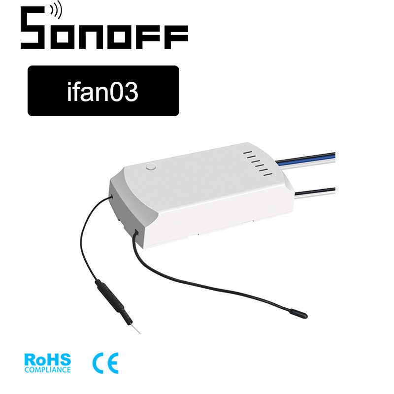 Sonoff IFan03手机APP远程控制电风扇灯智能吊扇灯开关调速驱动_虎窝淘