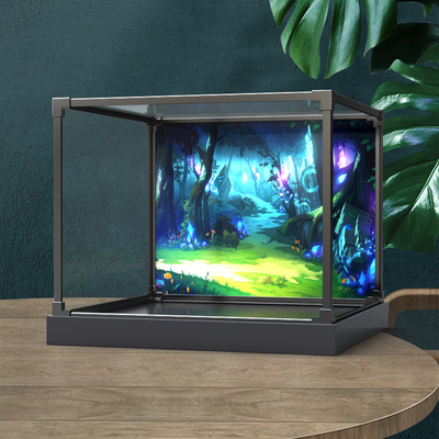 适用ICONS系列10375驯龙高手无牙仔积木模型合金款亚克力展示柜