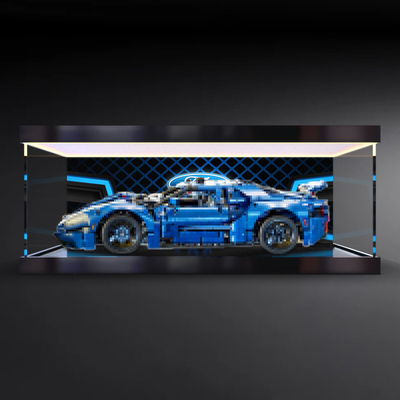 适用42154机械组福特GT跑车模型积木玩具收纳灯箱款亚克力展示柜