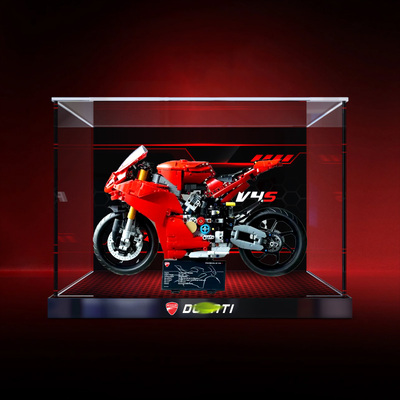 适用乐高机械组42202 杜卡迪 PanigaleV4S摩托车亚克力收纳展示柜