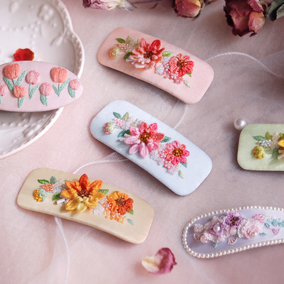 布丁多多发夹DIY材料包