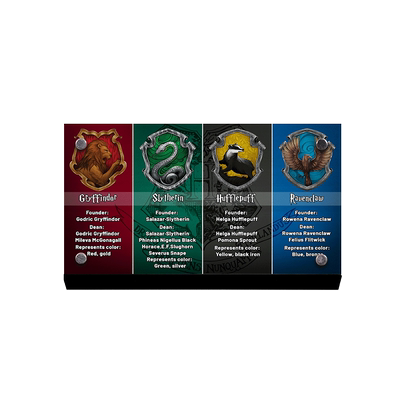 lightyourbricks适用于乐高31201哈利波特徽章积木亚克力展示铭牌