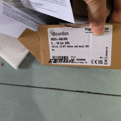 原装压力表BOURDONSEDEMEMEX5A6