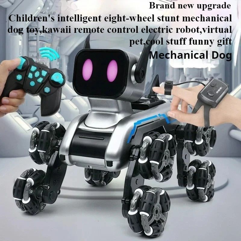 Cool Stuff Toy Car Funny Gift-Intelligent 8-wheel Rc Robot D