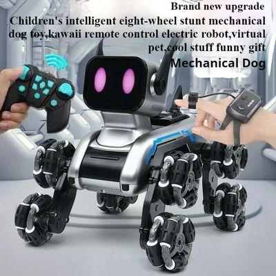 Cool Stuff Toy Car Funny Gift-Intelligent 8-wheel Rc Robot D