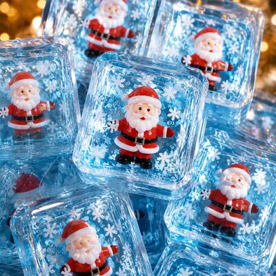 Christmas Halloween Ice Cube Squishy Maltose Texture Stress