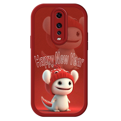 适用于oppor17pro手机壳r17 pro新款液态硅胶皮纹软壳PBDM00卡通可爱r17por防摔PBDT00高级女RBET00生肖龙年