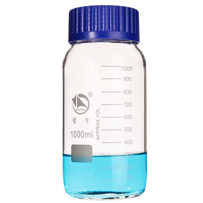 蜀牛广口GL80蓝盖试剂瓶