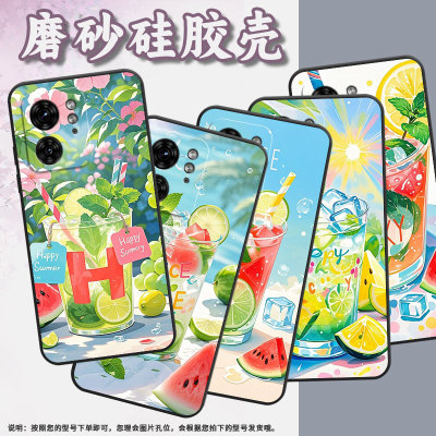 适用motox30pro手机壳xt2243-2夏日西瓜s50neo摩托罗拉g85防摔edge40高级50pro个性xt2401-2软壳保护套