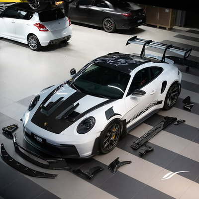 美国1016 INDUSTRIES 保时捷911 992 GT3 RS 碳纤维套件 原厂替换