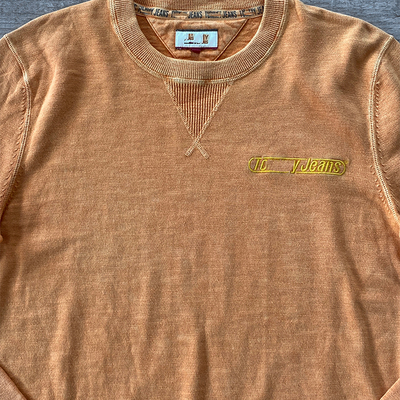 美系三色旗常青藤棉混纺圆领针织毛衣男MT395