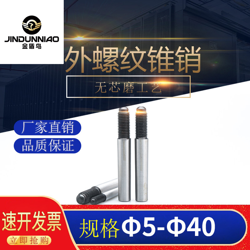 螺尾锥销GB881外螺纹圆锥销m4m5m6m8m10m12m14m16m20m25m30m40m50