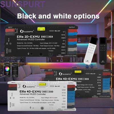GLEDOPTO重磅新品精英四路带以太网接口ESP32 WLED控制器全新外壳