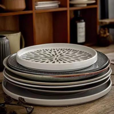 dinner plates ceramic steak plate dishes 西餐盘 western food