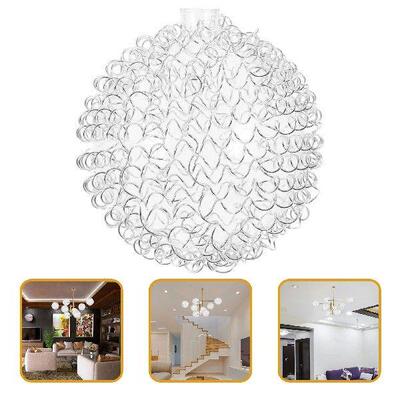 Glass Lampshade Light Covers Seeded Wire Cage Hanging