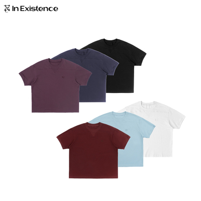 IN EXISTENCE存世26SS 多色圣杯刺绣螺纹冰感速干肌理基础短袖