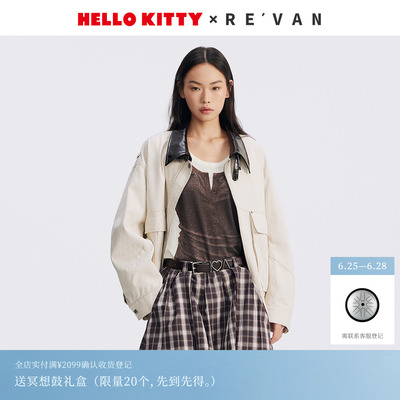 REVAN芮范HelloKitty复古巴恩风夹克外套RL70105180